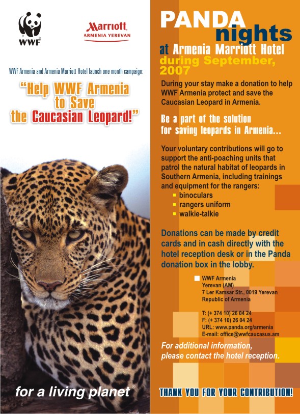 WWF and Marriott Armenia launch one-month leopard campaign | WWF