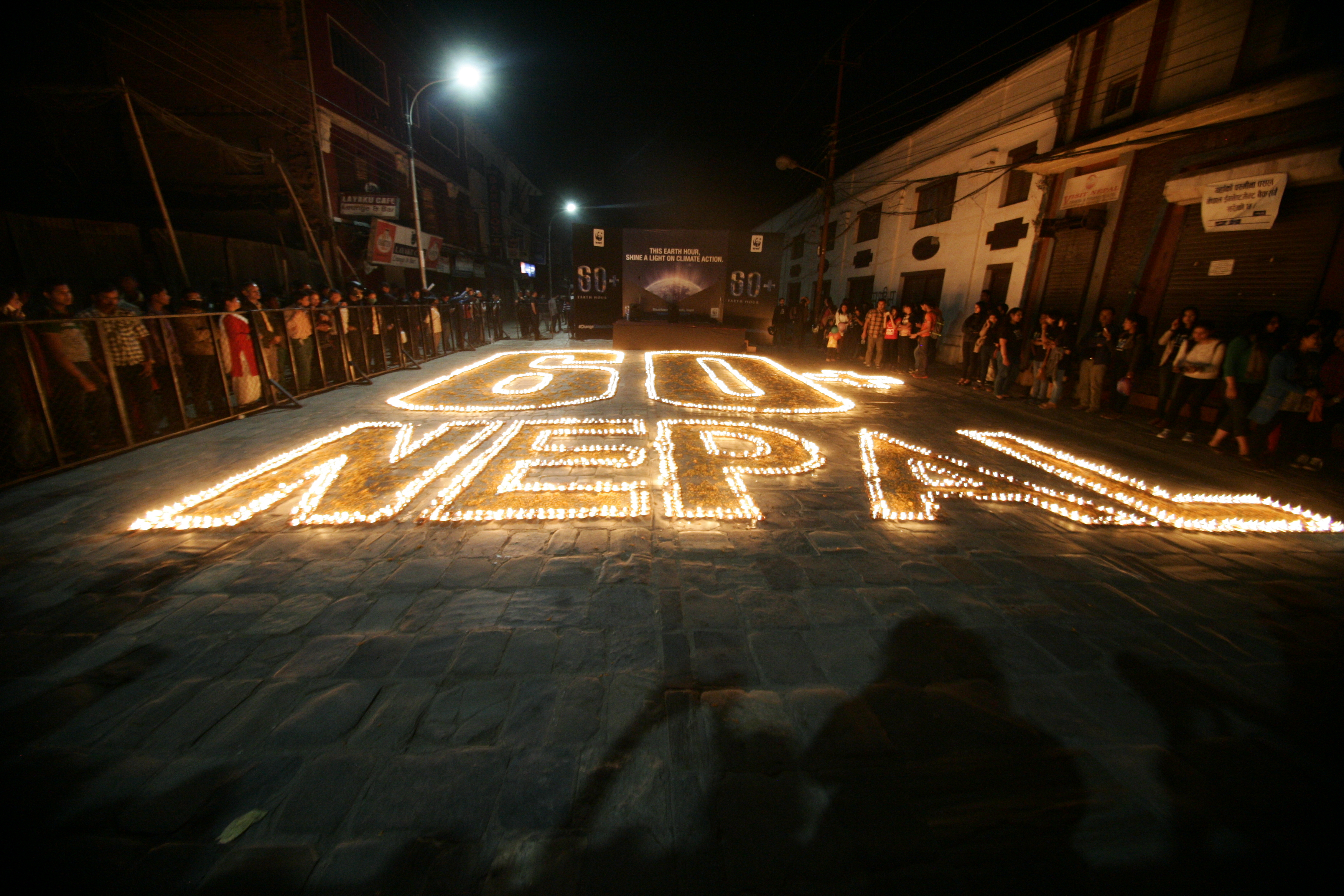 Nepal shines lights on climate action for Earth Hour! | WWF