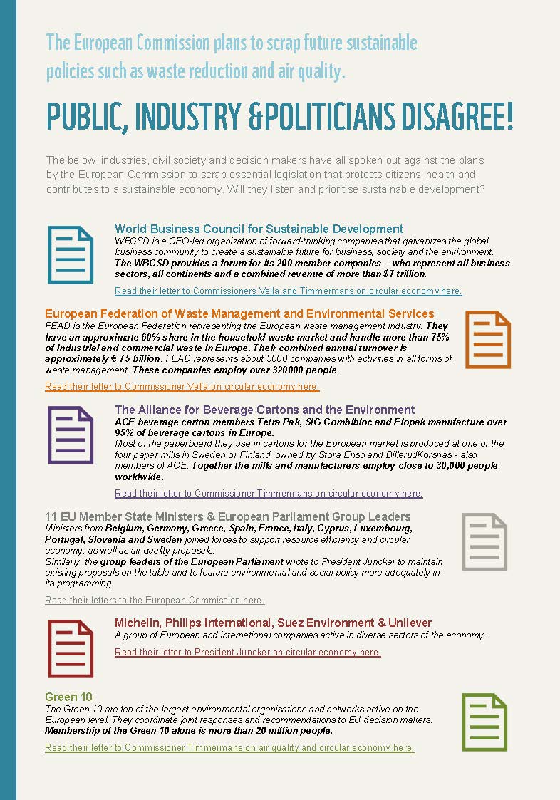 The European Commission plans to scrap future sustainable policies such ...