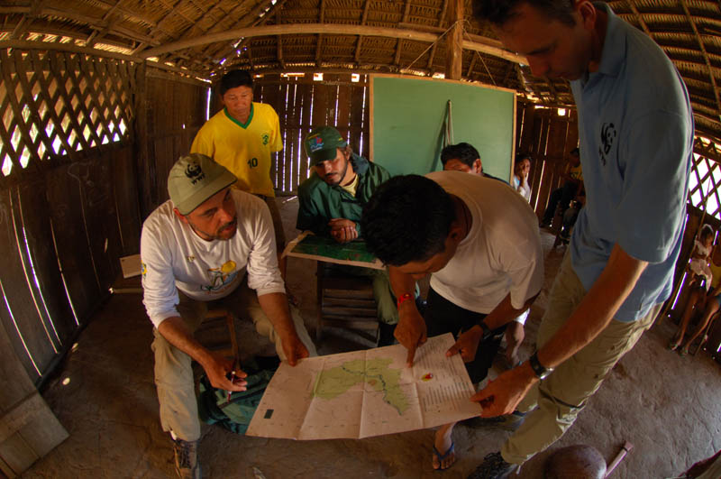 Members in the Juruena-Apuí Expedition visit a Kayabi Indigenous ...