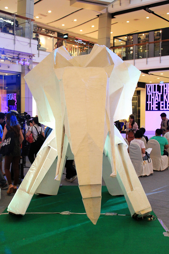 Elephant origami event draws support for ban on ivory trade in Thailand ...