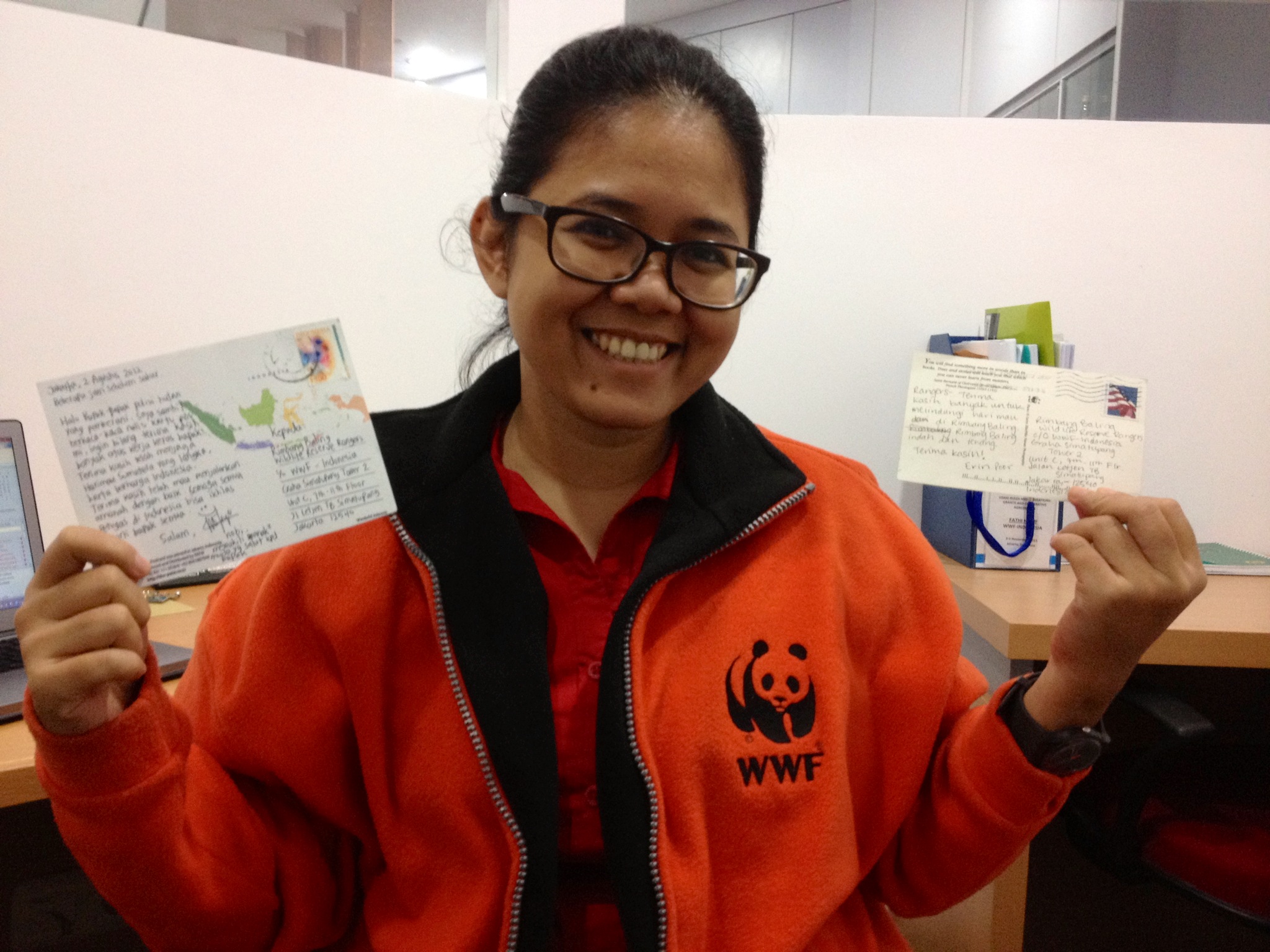 First postcards for tiger rangers arrive in Indonesia! Is one of them ...