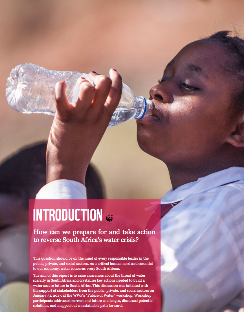 Determining the future of water in South Africa | WWF