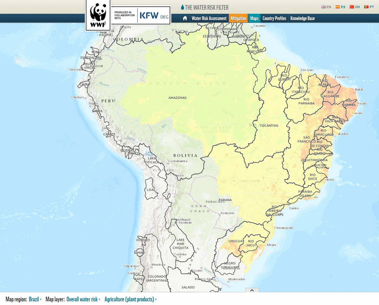 Brazil high resolution data is latest upgrade to Water Risk Filter | WWF