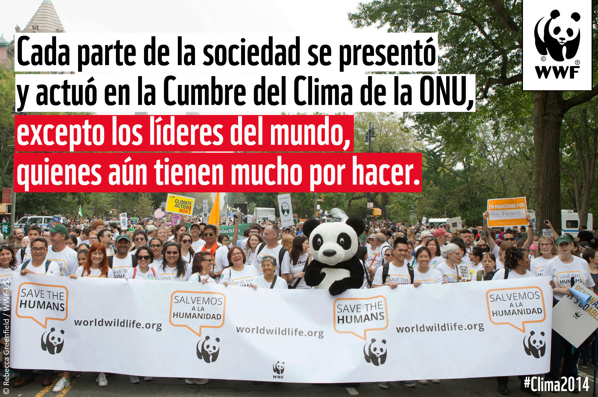 El mundo dice a los gobiernos: es su turno de liderar el cambio climático | WWF