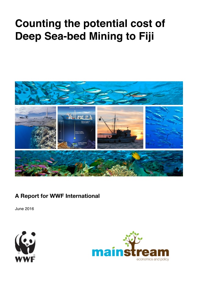 Counting the potential cost of Deep Sea-bed mining to Fiji | WWF